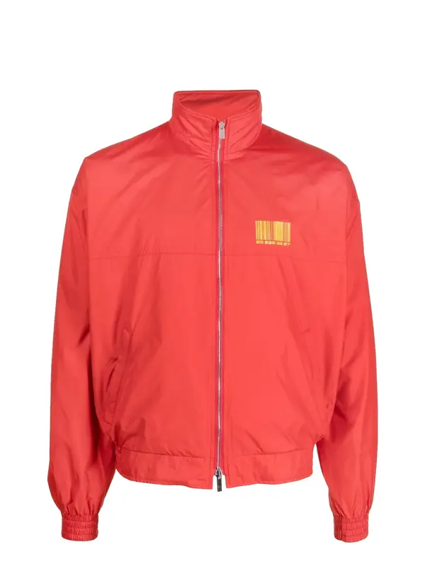 VTMNTS Barcode-print Track Jacket - Red