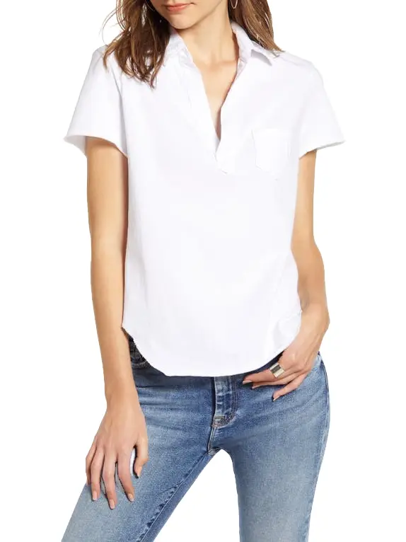 Frank & Eileen Pocket Tee - White