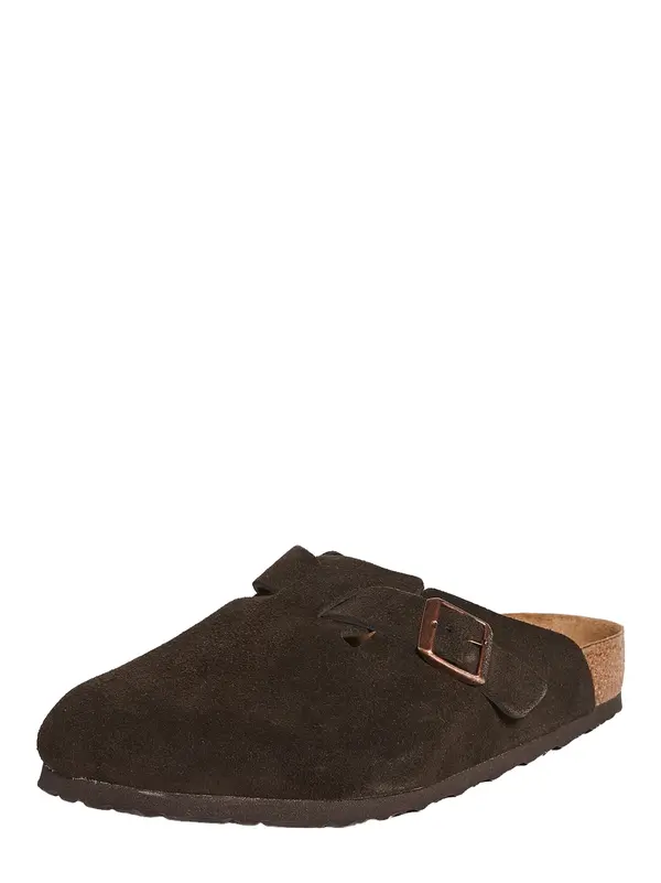 BIRKENSTOCK Boston Soft Footbed Clogs - Mocha