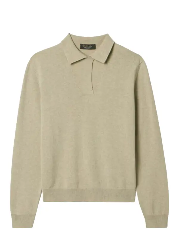 Loro Piana Cashmere Polo Sweater - Neutrals