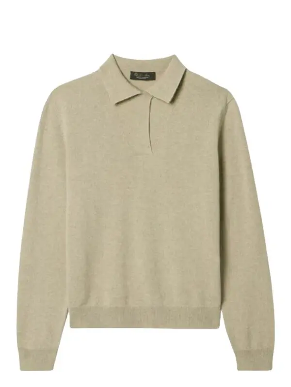 Loro Piana Cashmere Polo Sweater - Neutrals