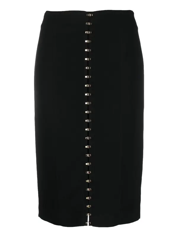 Blumarine Fitted Knit Skirt - Black