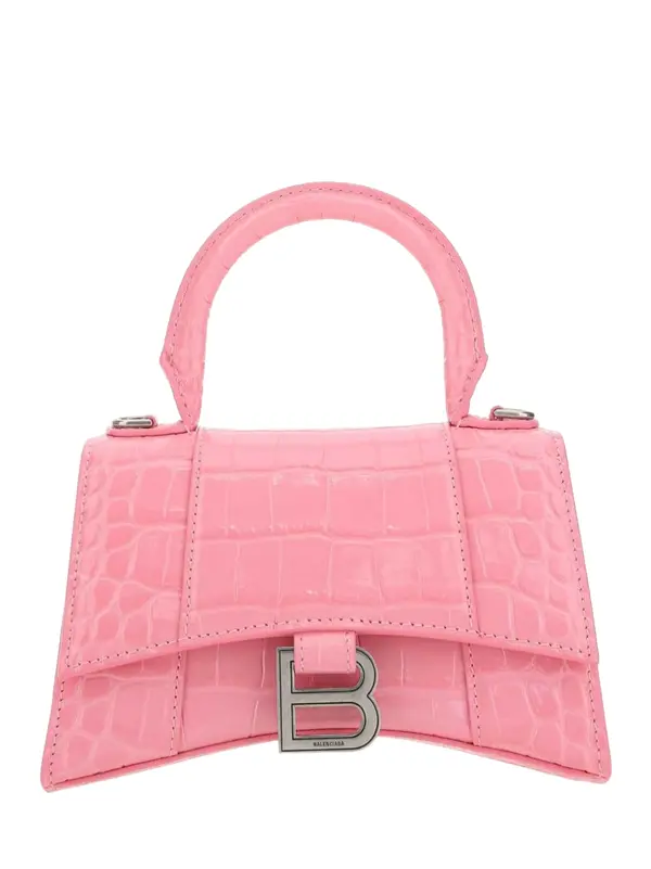 Balenciaga Hourglass Xs Top-handle Bag - Pink