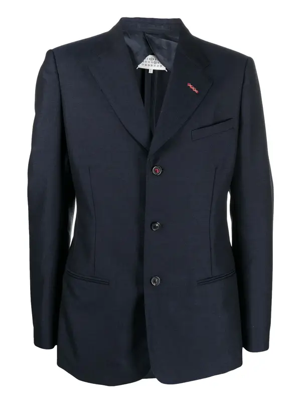 MAISON MARGIELA Single-breasted Tailored Blazer - Blue