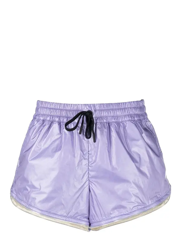 Moncler Drawstring Track Shorts - Purple