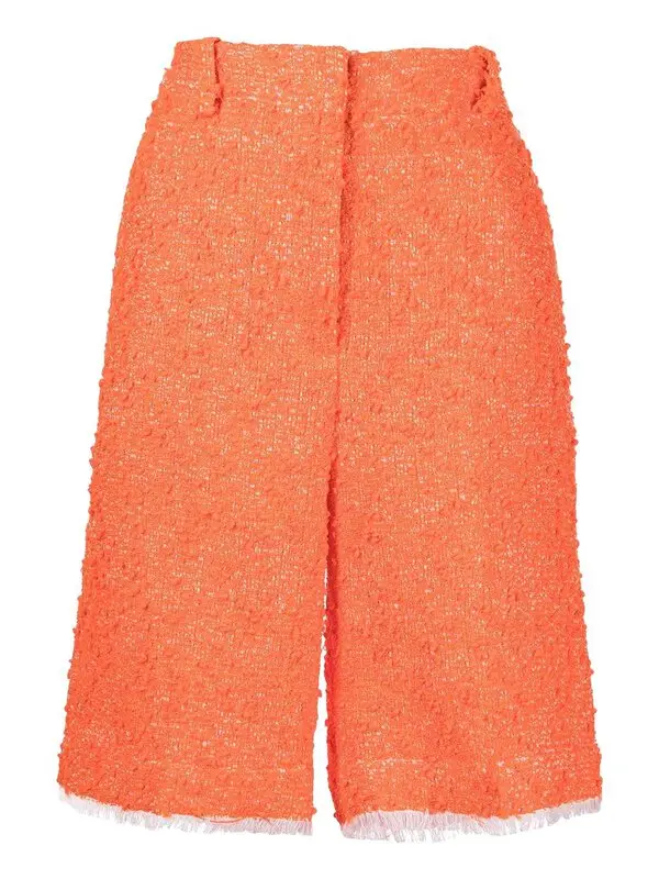 3.1 Phillip Lim Knee-length Tweed Shorts - Orange