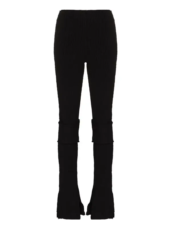 TALIA BYRE Warm Up Knitted Trousers - Black