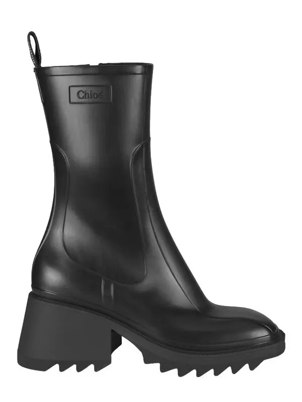 Chloé Betty Pvc Short Rain Boots - Black
