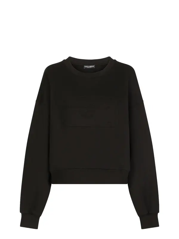 Dolce & Gabbana Logo-embossed Sweatshirt - Black