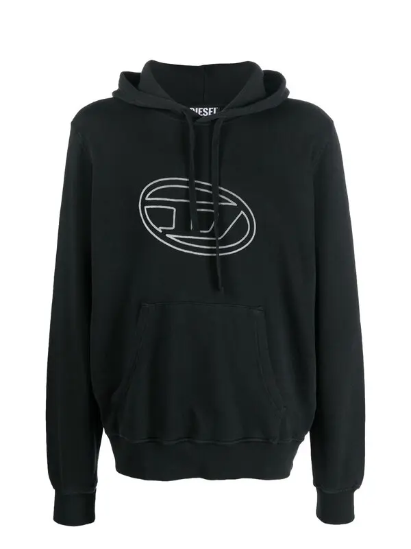 Diesel Logo-print Hoodie - Black
