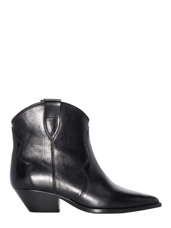 Isabel Marant Étoile Polished Finish Pointed-toe Boots - Black