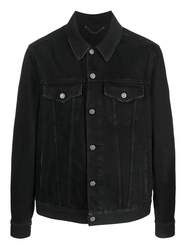Golden Goose Logo-patch Denim Jacket - Black
