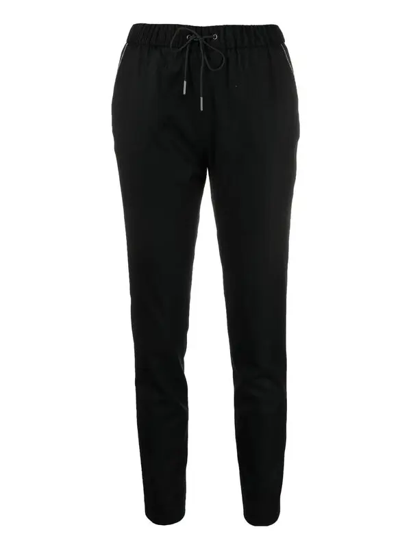 Fabiana Filippi Bead-detail Slim Trousers - Black