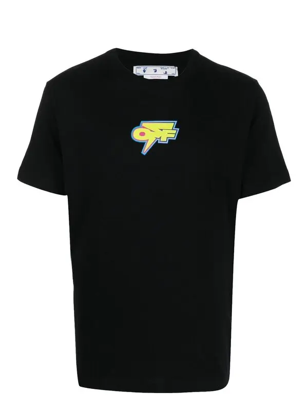 Off-White Arrows-print Cotton T-shirt - Black