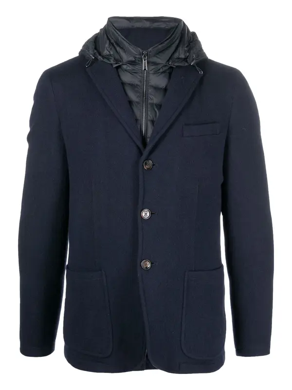 MOORER Padded Jacket - Blue