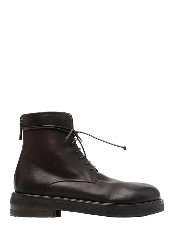 Marsèll Parrucca Leather Combat Boots - Brown