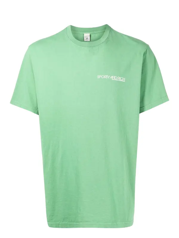 SPORTY & RICH Logo-print T-shirt - Green