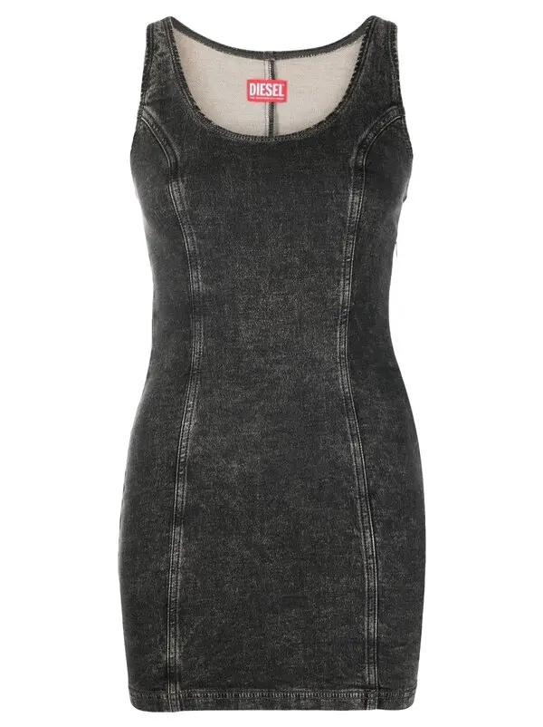 DIESEL® Mini Denim Dress - Grey