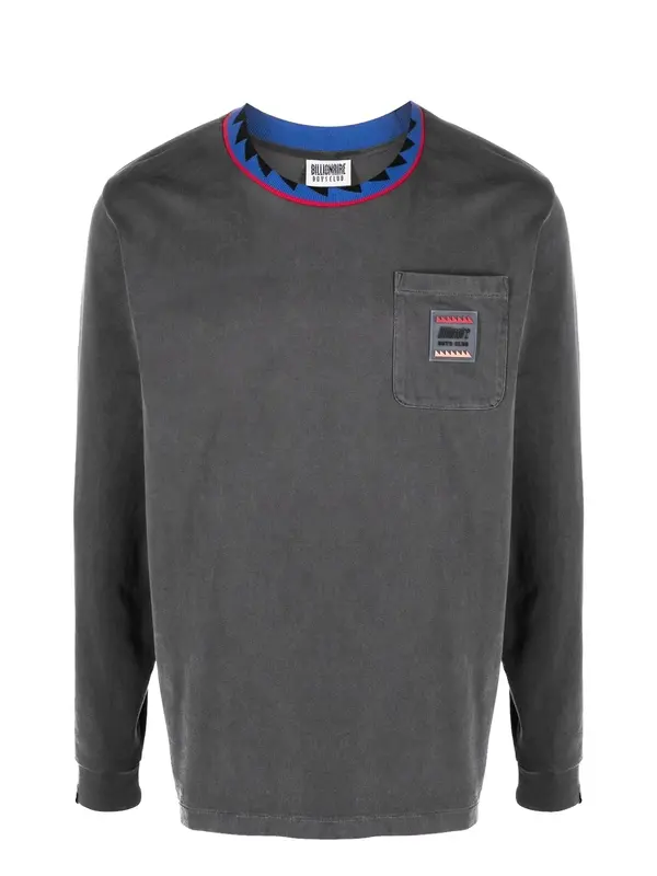 BILLIONAIRE BOYS CLUB Cotton Contrasting-collar Sweatshirt - Black