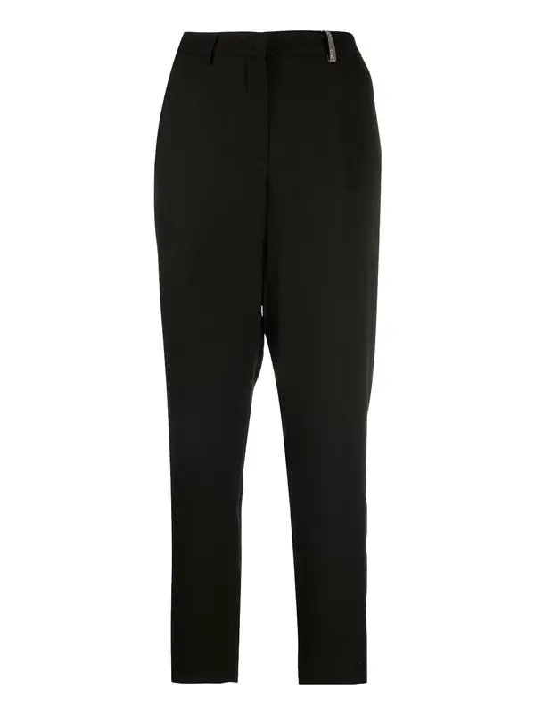 Fabiana Filippi High-waist Tapered Trousers - Black