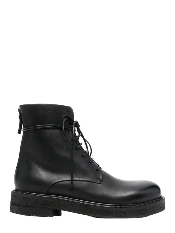 Marsèll Parruca Leather Combat Boots - Black