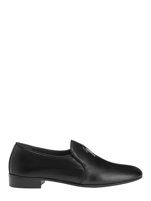 GIUSEPPE ZANOTTI Fergus Logo-plaque Loafers - Black