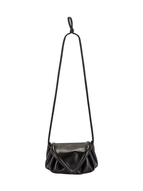 Bottega Veneta Medium Beak Bag - Black & Gold