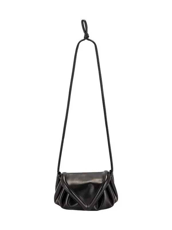 Bottega Veneta Medium Beak Bag - Black & Gold