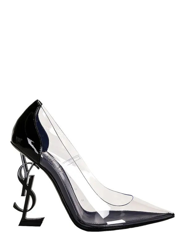 Saint Laurent Opyum Pumps - Nero & Transparent