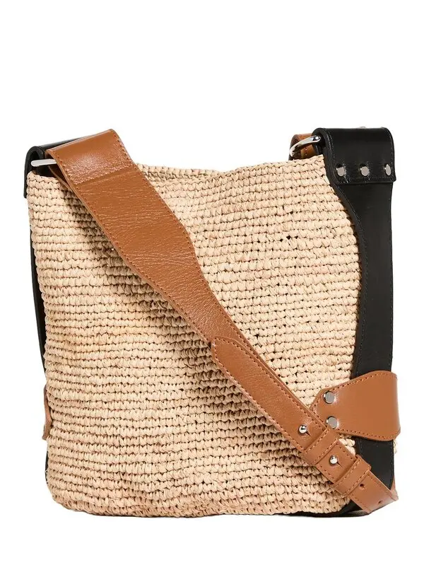 Isabel Marant Mini Bayia Hobo Bag - Natural/cognac