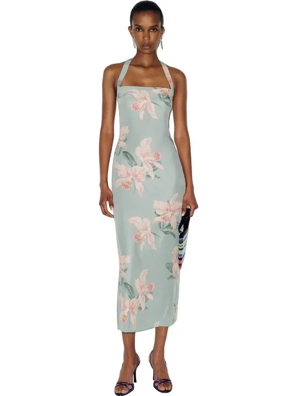 REFORMATION Alli Silk Dress - Multi
