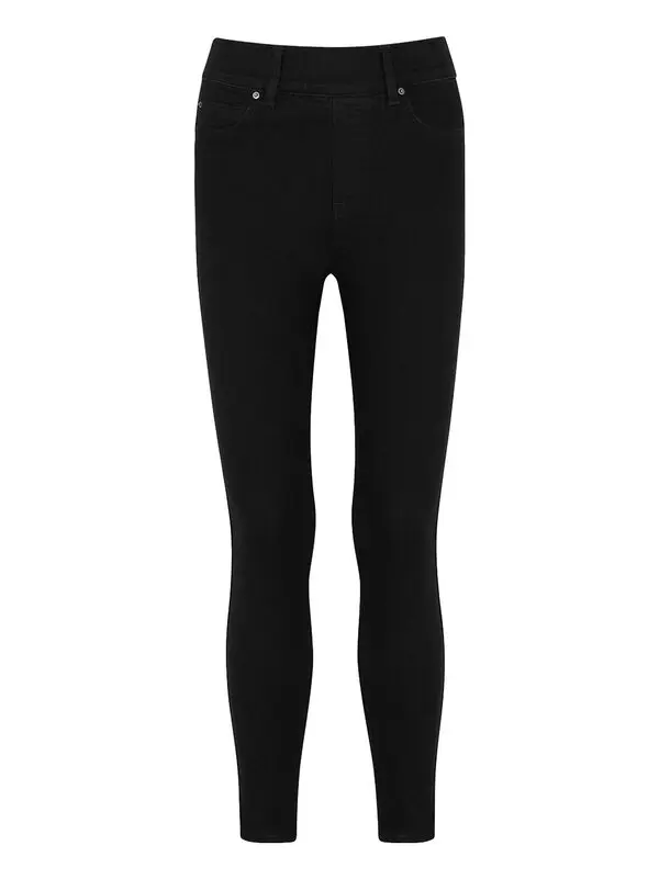 Spanx Cropped Skinny Jeans - Black