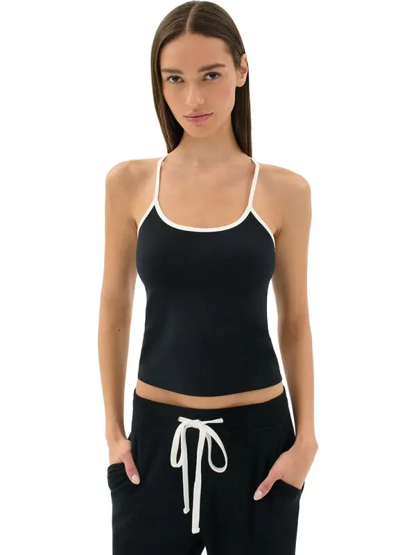 Splits59 Airweight Tank Top - Black/white