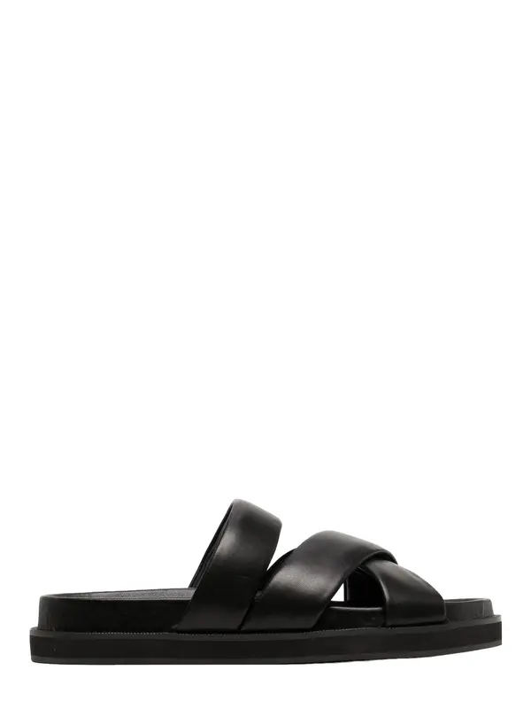 Senso Nico Leather Sandals - Black