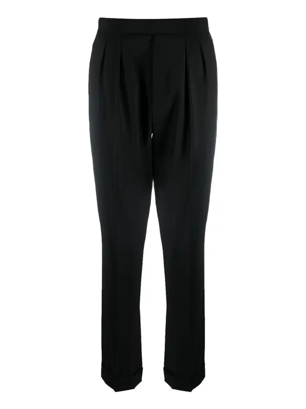 Ralph Lauren Seina Pleated Trousers - Black