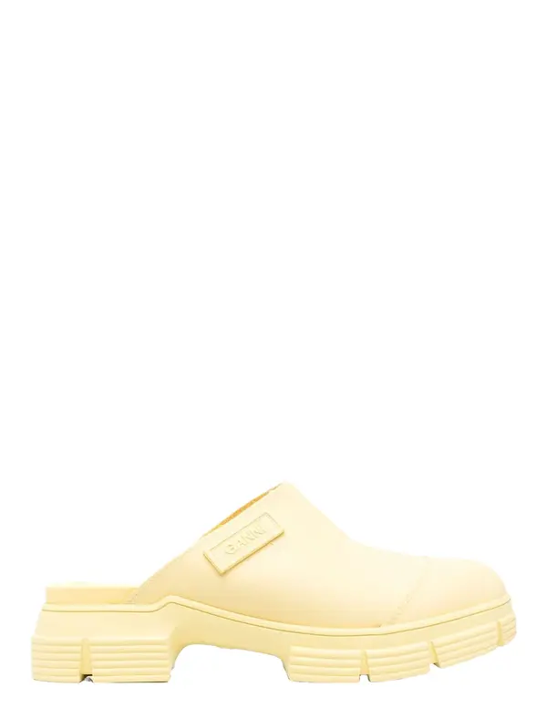 GANNI City Chunky-sole Mules - Yellow