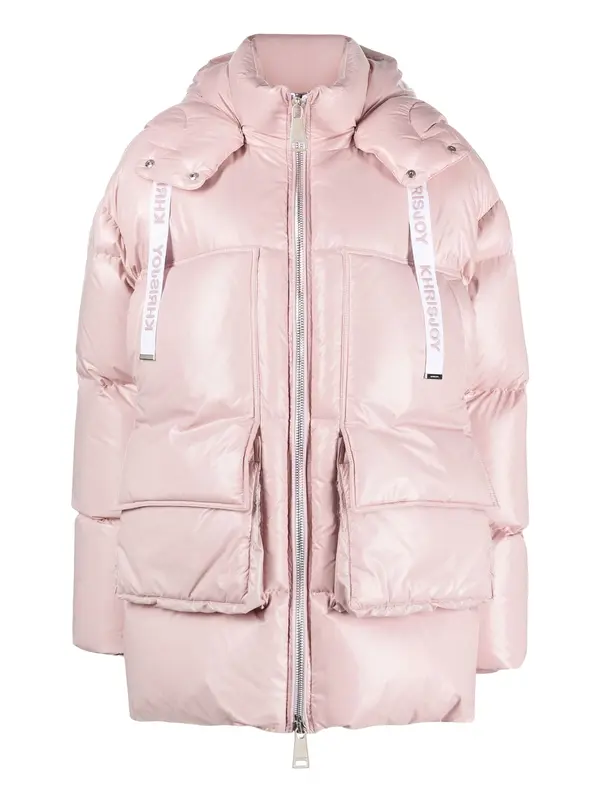 Khrisjoy Iconic Logo-print Padded Jacket - Pink