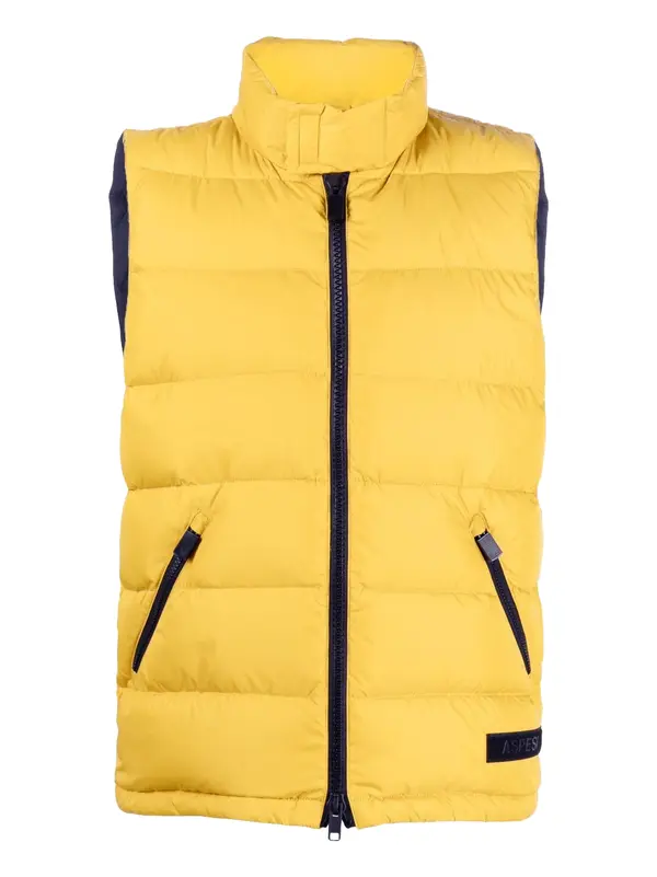 Aspesi Padded Down Gilet - Yellow