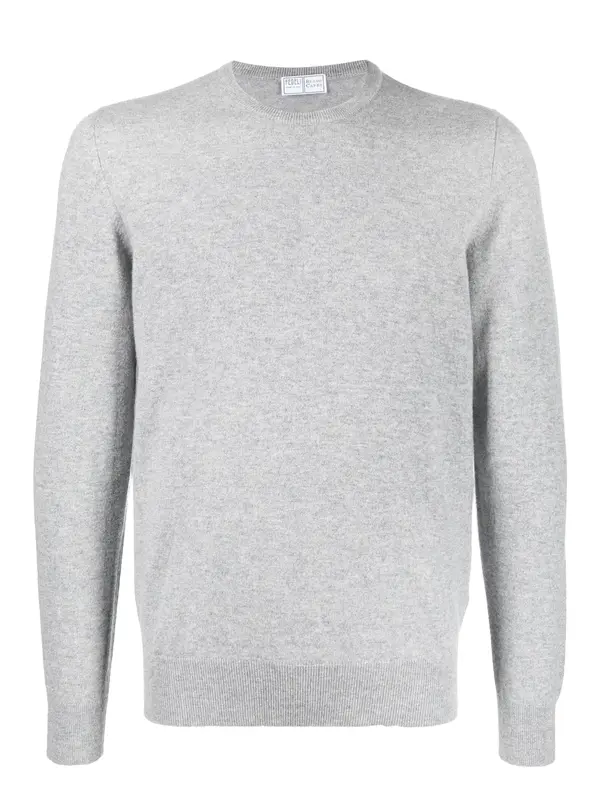 Fedeli Crew-neck Cashmere Jumper - Grey