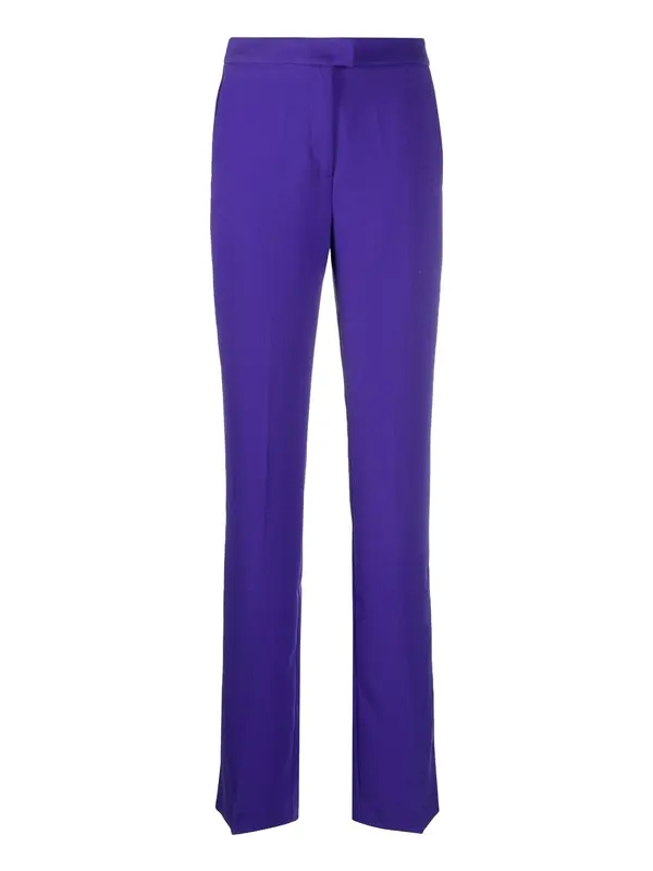 Andamane Tailored Straight-leg Trousers - Purple
