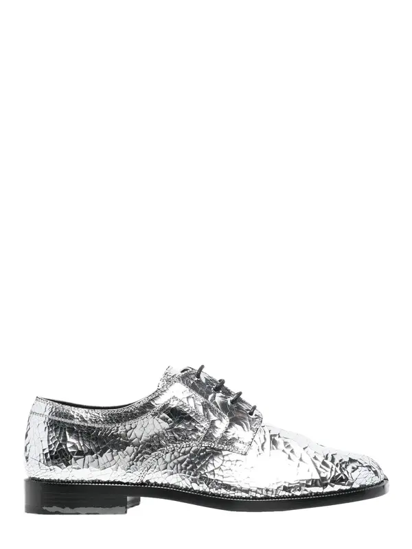 MAISON MARGIELA Tabi Mirror-effect Brogues - Silver