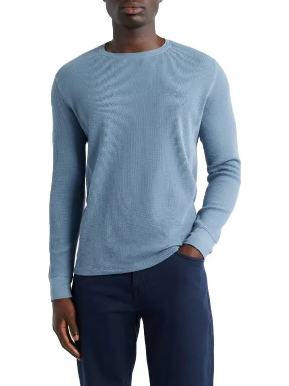 Vince Thermal Long Sleeve T-shirt - Parlor Blue