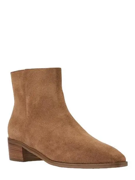 Aquatalia Reeta Luxe Weatherproof Suede Bootie - Champagne Suede