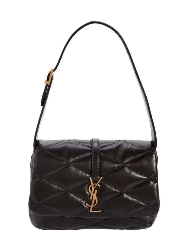 Saint Laurent Le 5 A 7 Matelassé Quilted Leather Shoulder Bag - Nero