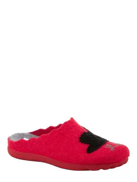 SPRING STEP SHOES Swanlove Scuff Slipper - Red