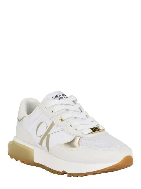 Calvin Klein Magalee Sneaker - White/gold