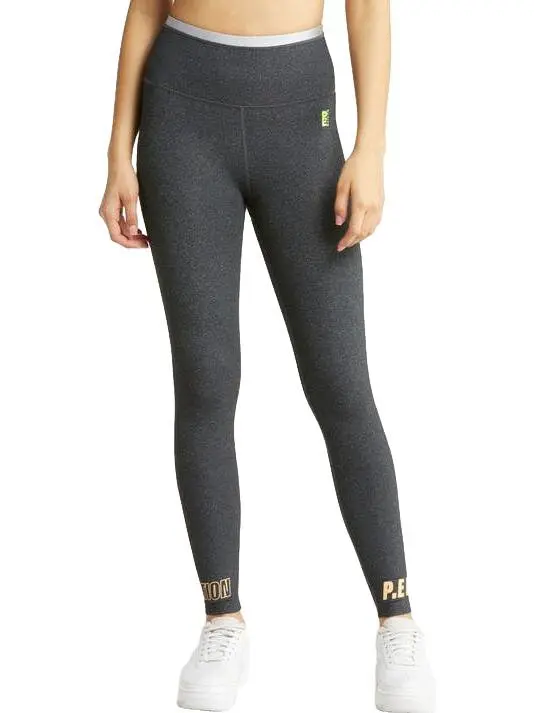 P.E Nation Reaction High Waist 7/8 Leggings - Charcoal
