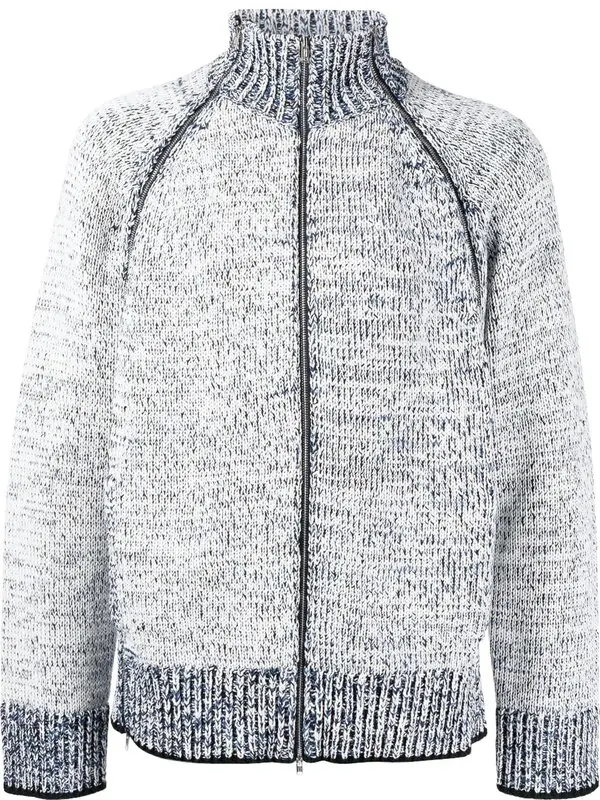 3.1 Phillip Lim Marled Zip-up Cardigan - White