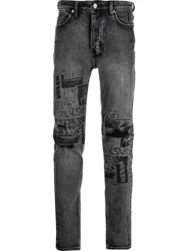 Ksubi Van Winkle Mash Up Jeans - Black