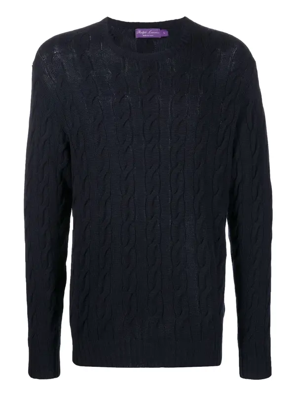 Ralph Lauren Purple Label Cable-knit Sweater - Blue